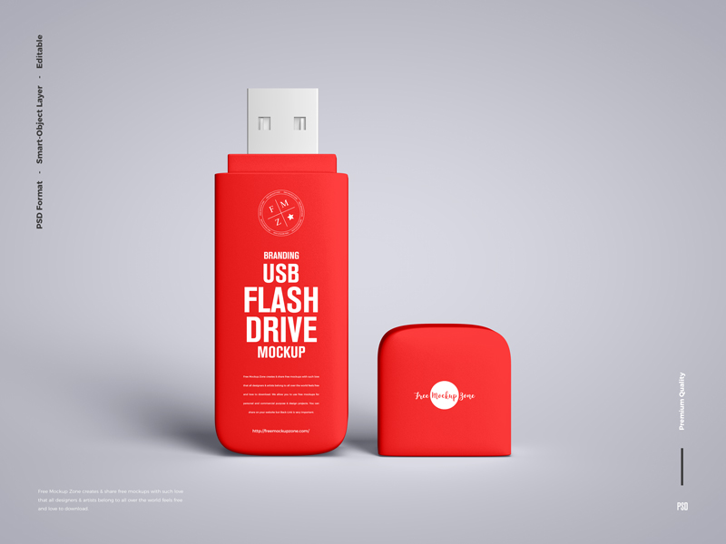 Free Branding USB Flash Drive Mockup - Free Mockup Zone Free Branding USB Flash Drive Mockup - Free Mockup Zone