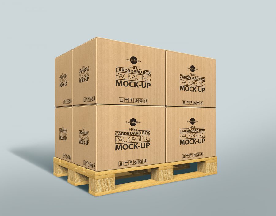 Free Cardboard Box Packaging Mock-up PSD For Graphic Designers