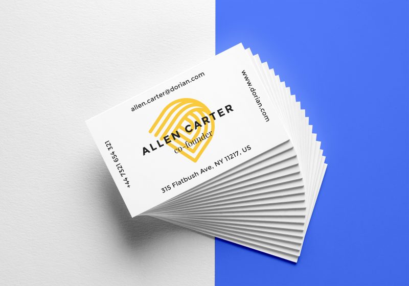 Free Realistic Business Cards Mock-up For Graphic Designers