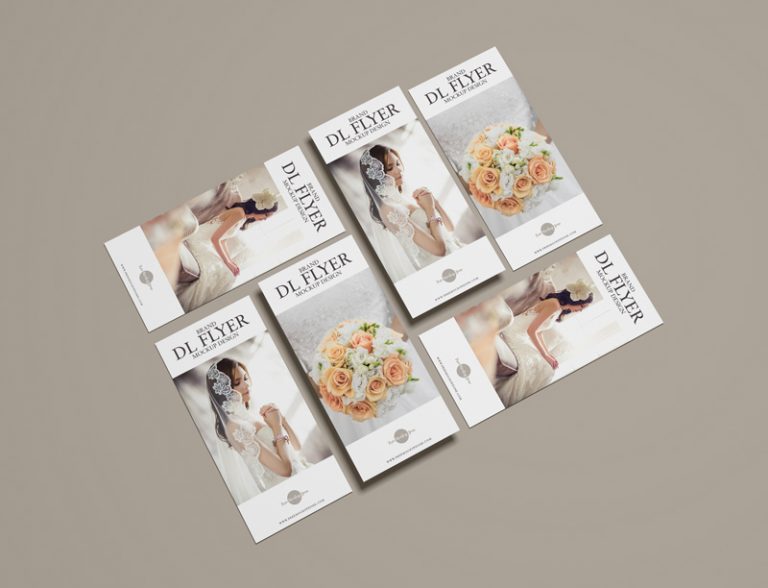 Free Brand Dl PSD Flyer Mockup Design Vol 2 - Free Mockup Zone