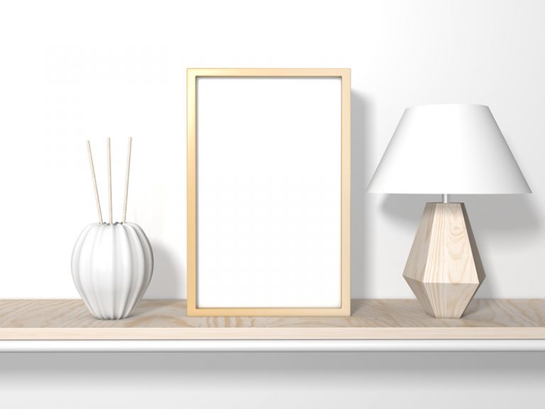 Free Home Interior Vertical Poster Mockup - Free Mockup Zone