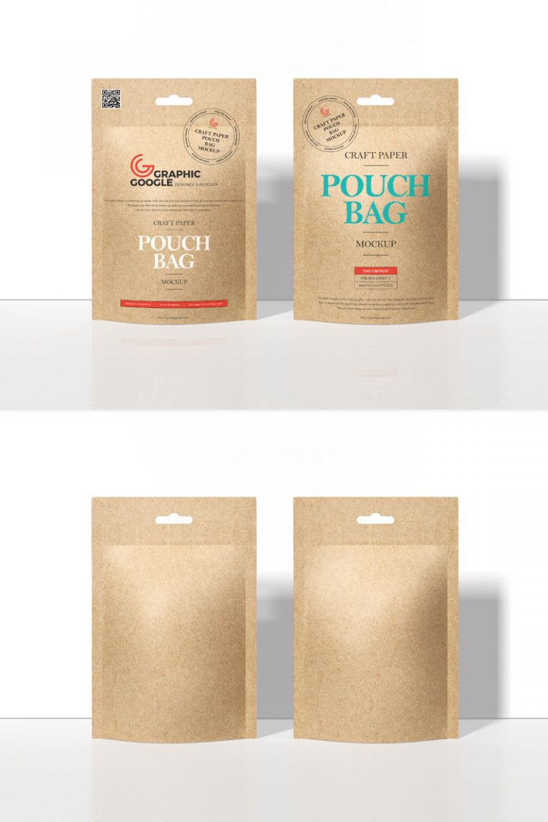Free PSD Craft Pouch Bag Mockup - Free Mockup Zone