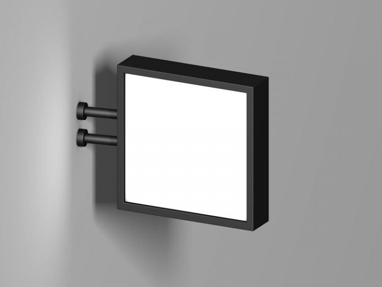 Free Square Signboard Mockup - Free Mockup Zone