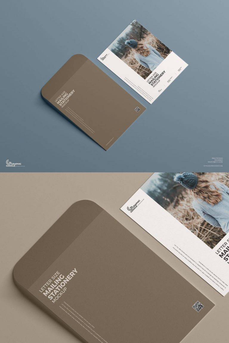 Free PSD Mailing Brand Stationery Mockup - Free Mockup Zone