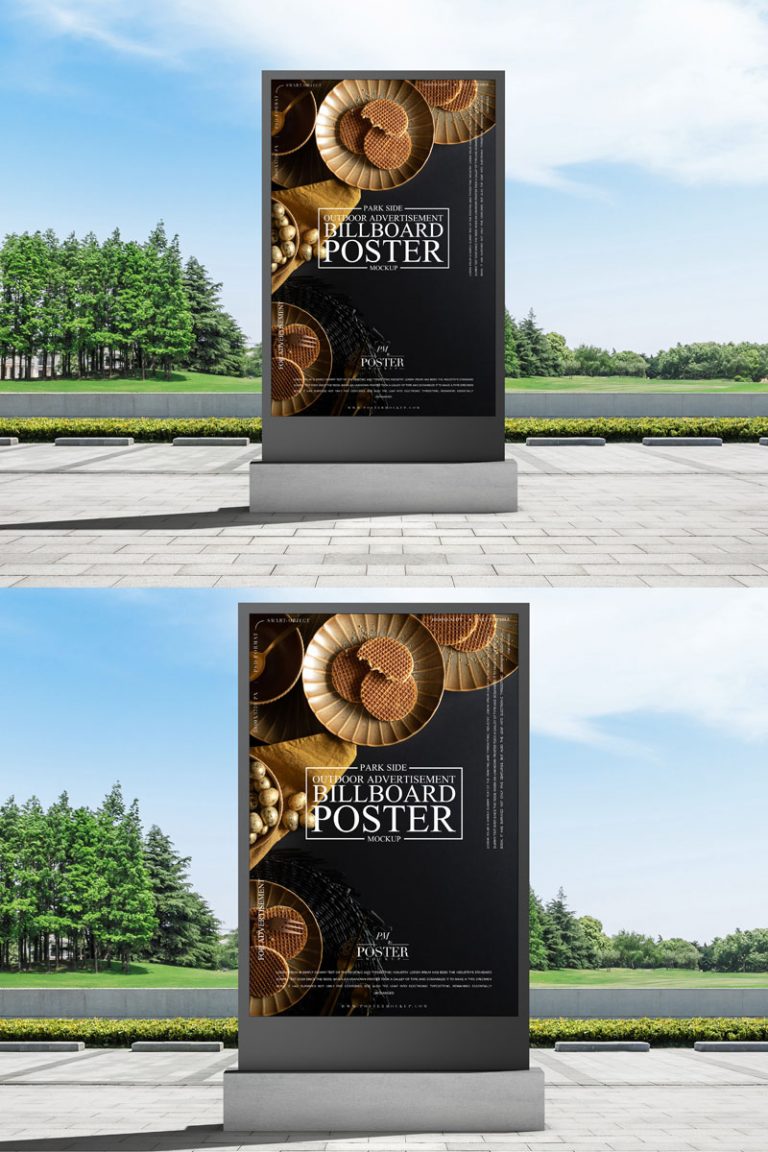 Free Outdoor Brand Advertising Poster Mockup - Free Mockup Zone