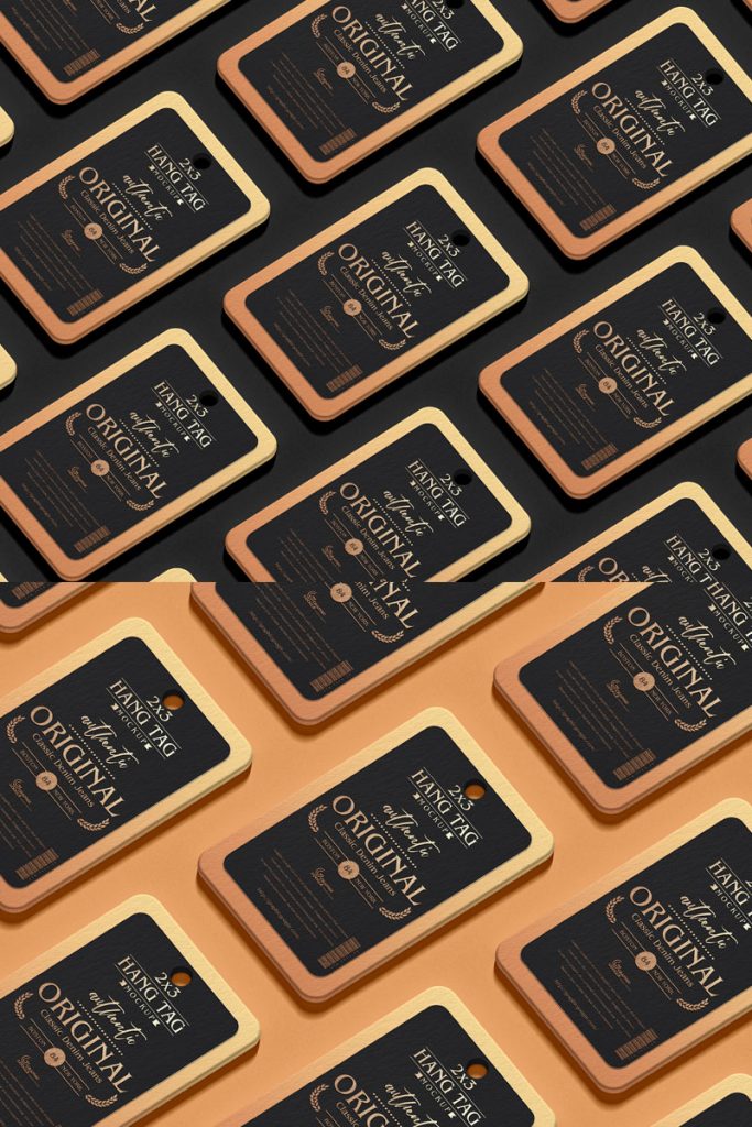 Free Premium Branding Hang Tag Mockup - Free Mockup Zone