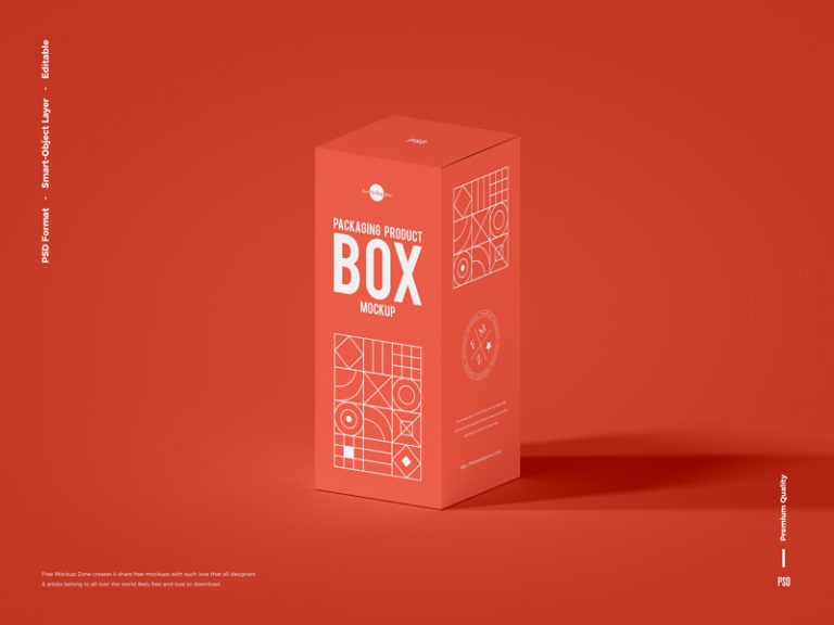 Free Packaging Product Box Mockup - Free Mockup Zone