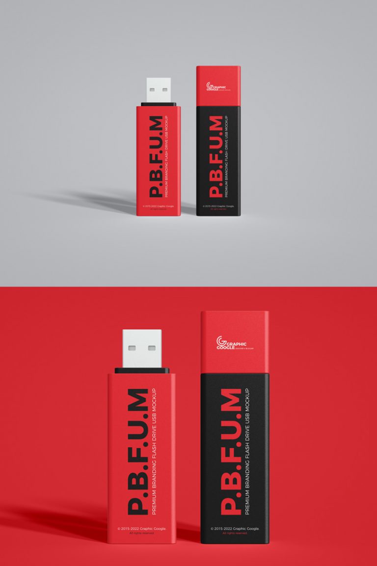 Free Stand Up USB Flash Drive Mockup - Free Mockup Zone