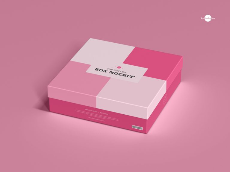 Free Top Bottom Box Mockup - Free Mockup Zone