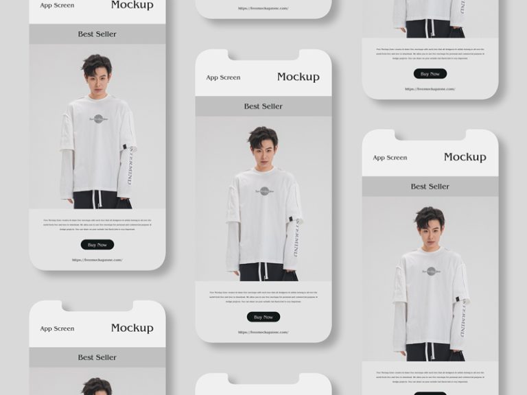 Free App Screen Mockup - Free Mockup Zone