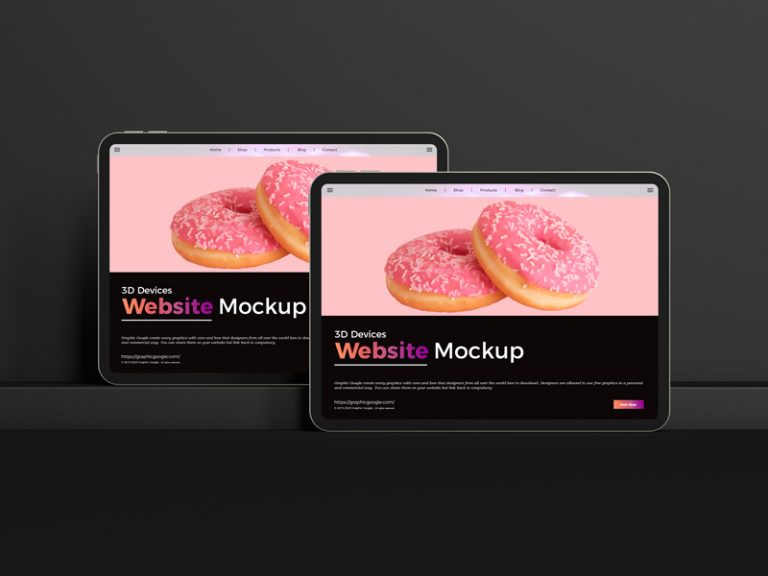 Free Premium Display Devices Website Mockup - Free Mockup Zone